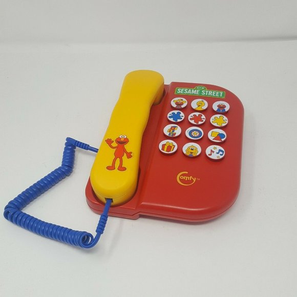 Toys | Vintage 1999 Sesame Street Elmo Computer Phone Comfy Phone Only ...